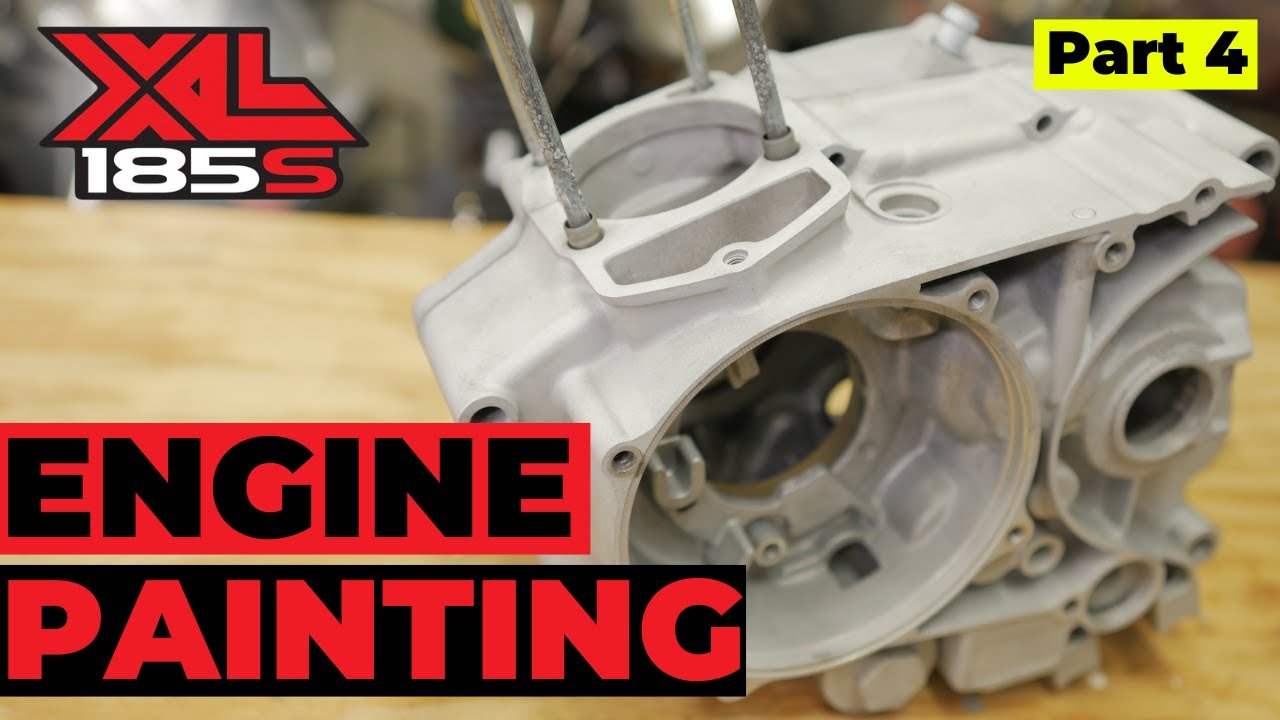 Engine Case Painting: Honda XL185 Part 4 - YouTube
