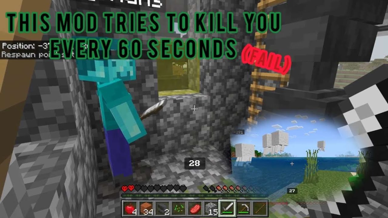 This mod tries to kill you every 60 seconds (fail) - YouTube