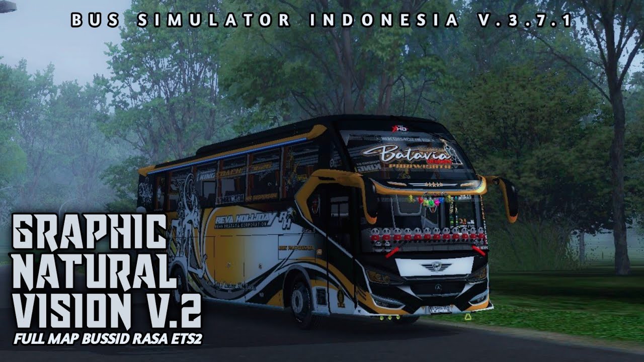 KODENAME GRAPHIC NATURAL VISION V.2 RASA ETS2 || BUSSID V.3.7.1 - YouTube