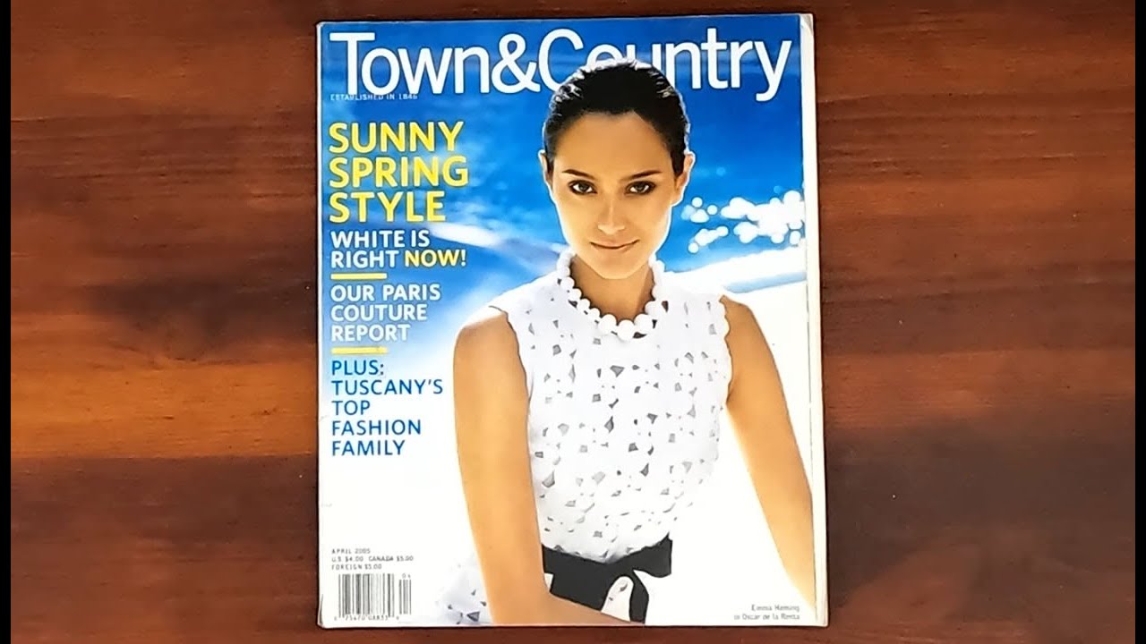 2005 April ASMR Magazine Flip Through: Town & Country Emma Heming ...