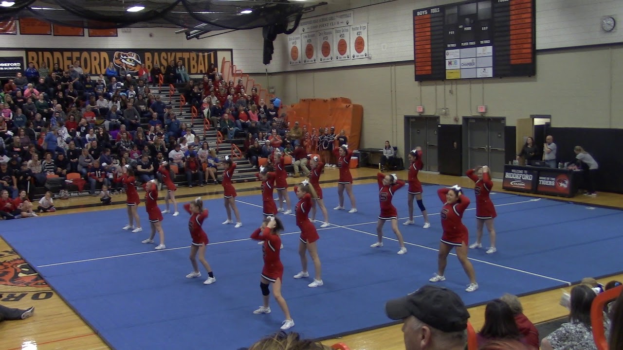 Sanford Junior High School Cheering Competition 2018 - YouTube