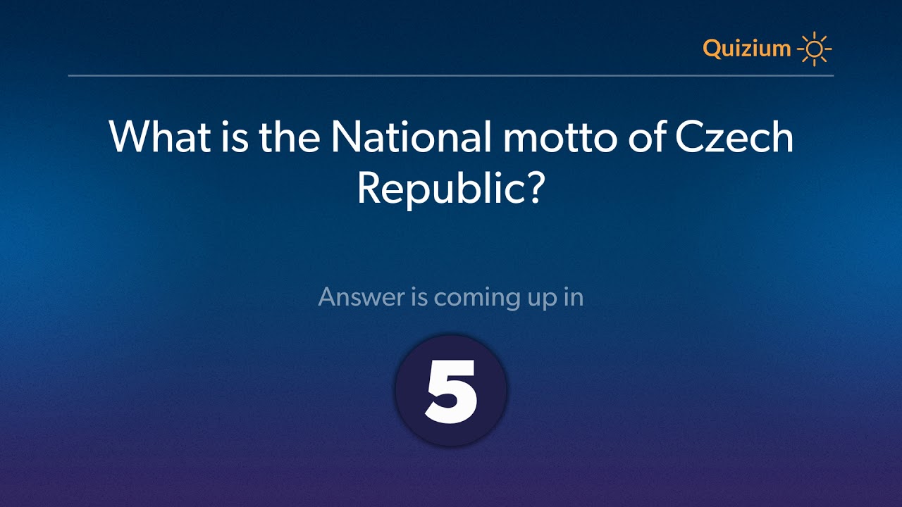 What is the National motto of Czech Republic? Czech Republic Quiz - YouTube