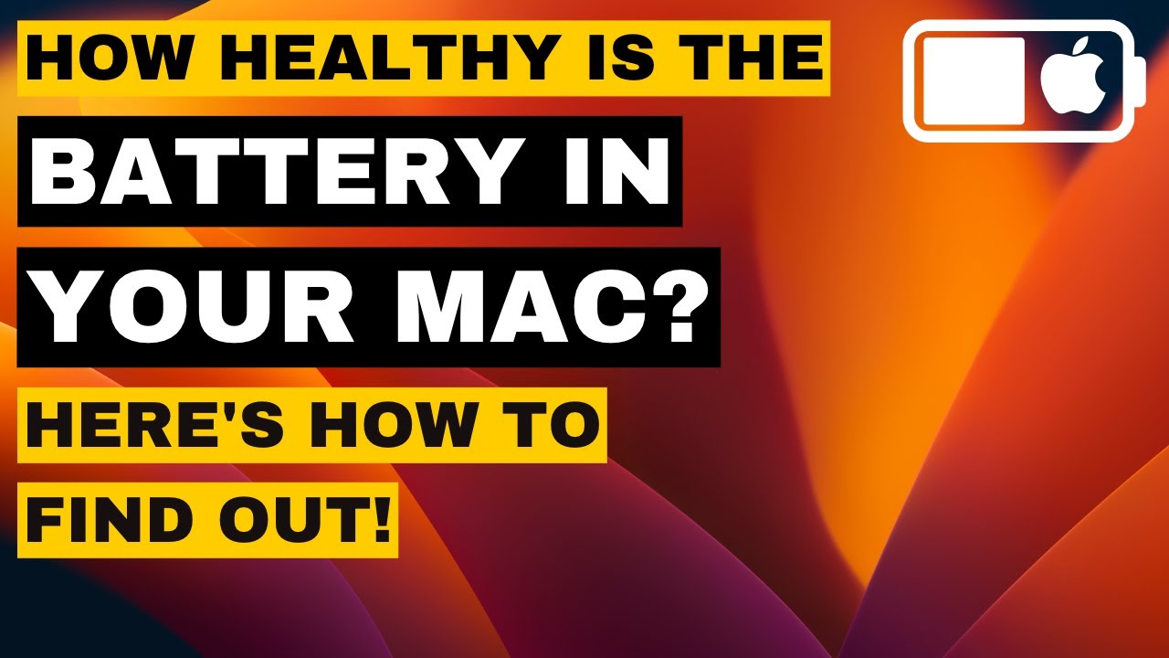 How To Check Mac Battery Health - Testing Your MacBook Battery - YouTube