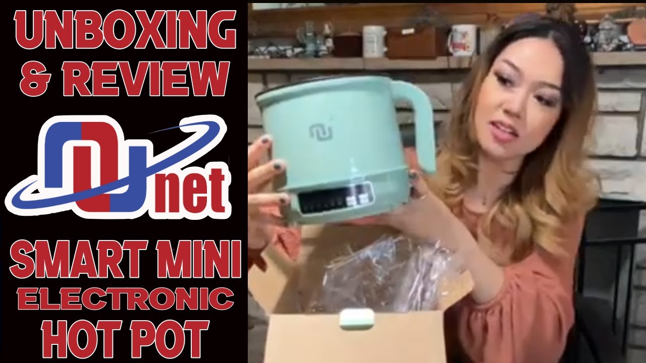 Reviewing the Nunet Smart Mini Electric Hot Pot w. Steamer Tray - YouTube