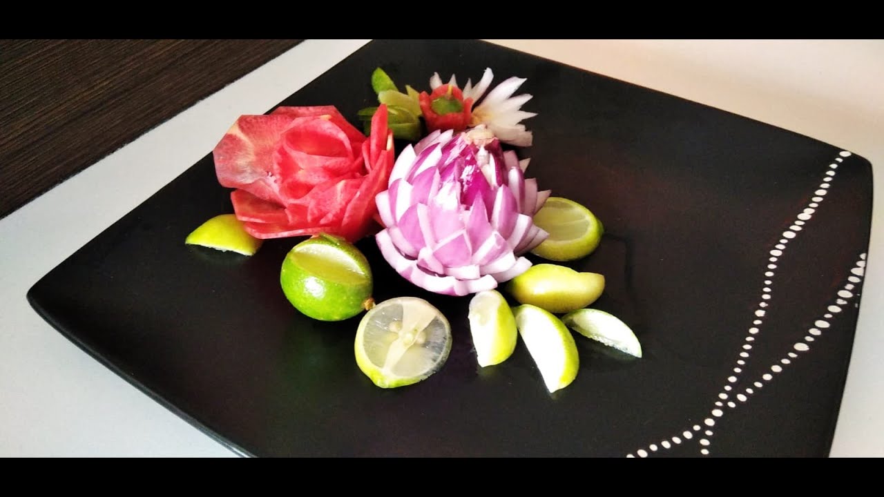 Beautiful Salad Decoration Ideas | Handmade | salad decoration with ...