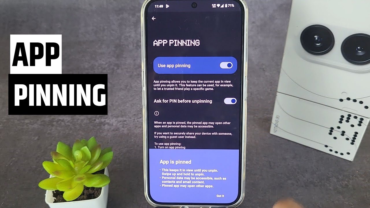 how to pin app in nothing phone 2a | apps pinning nothing - YouTube