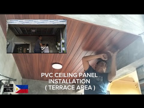 PVC CEILING PANEL INSTALLATION ( TERRACE AREA ) - YouTube