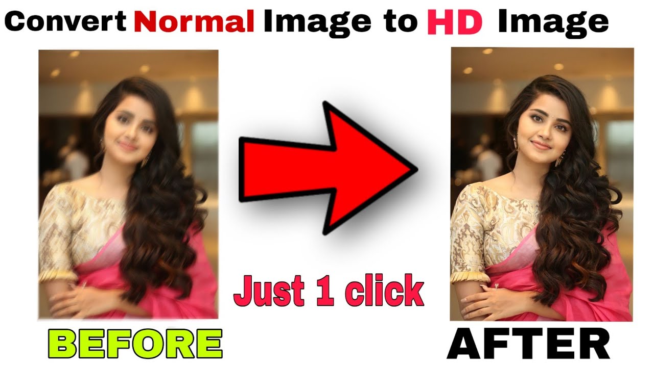 How to Convert Normal Image to HD Image | Image Converter App Android ...
