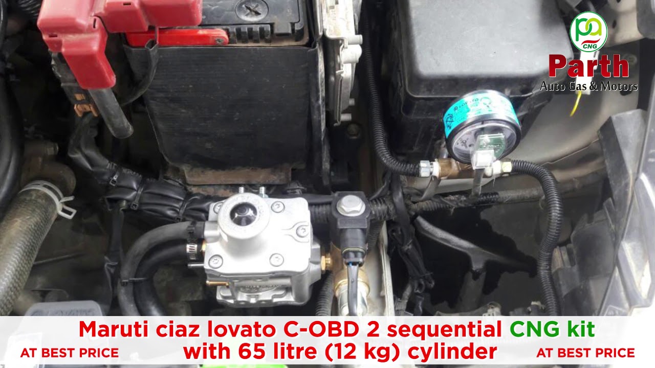 PARTH AUTO GAS - Maruti ciaz lovato C-OBD 2 sequential CNG kit - YouTube