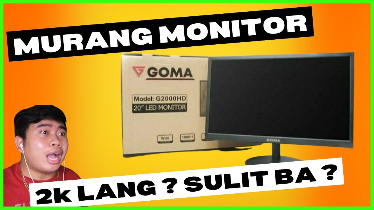 MURANG MONITOR NA GOMA 2K PHP LANG ! || It's Me Jay-Em - YouTube