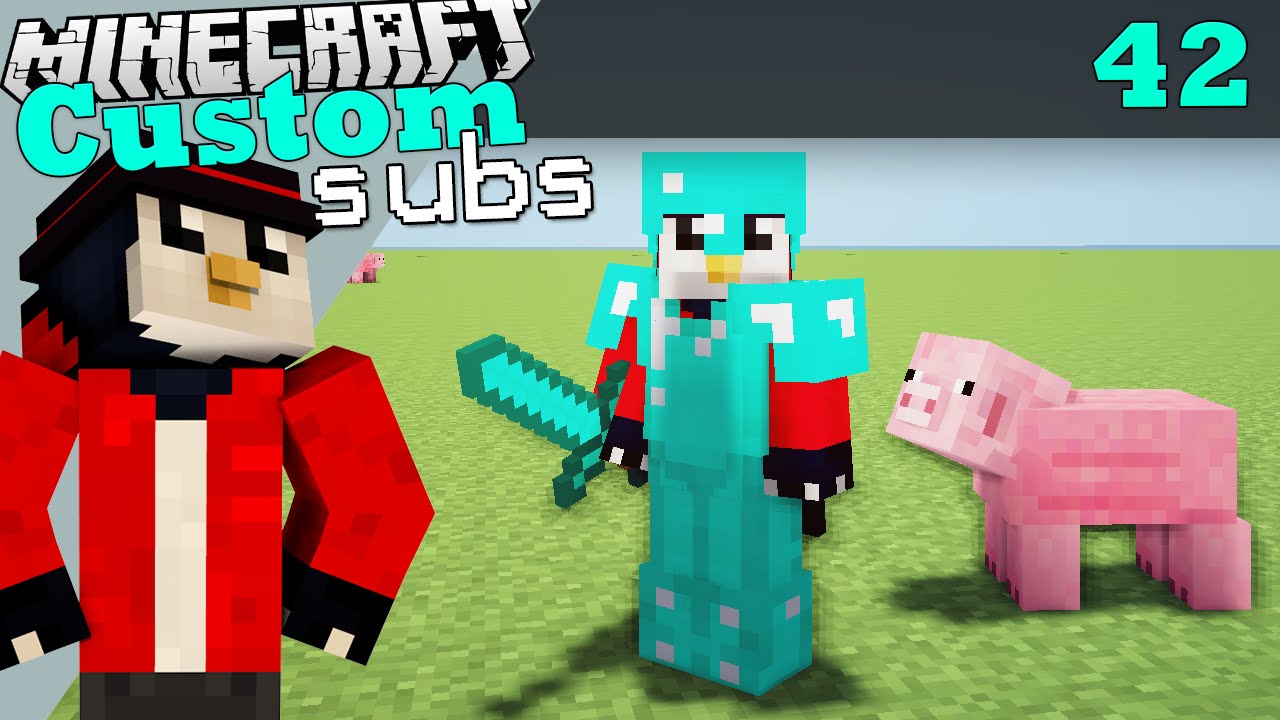 Minecraft Customsubs | Full diamond si un porc?! #42 - YouTube