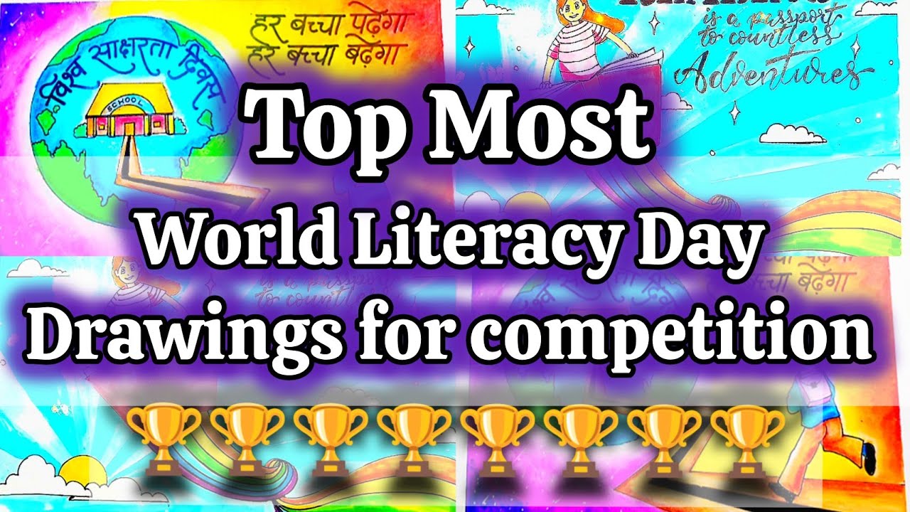 World Literacy Day Drawing with oil pastel/International Literacy Day ...