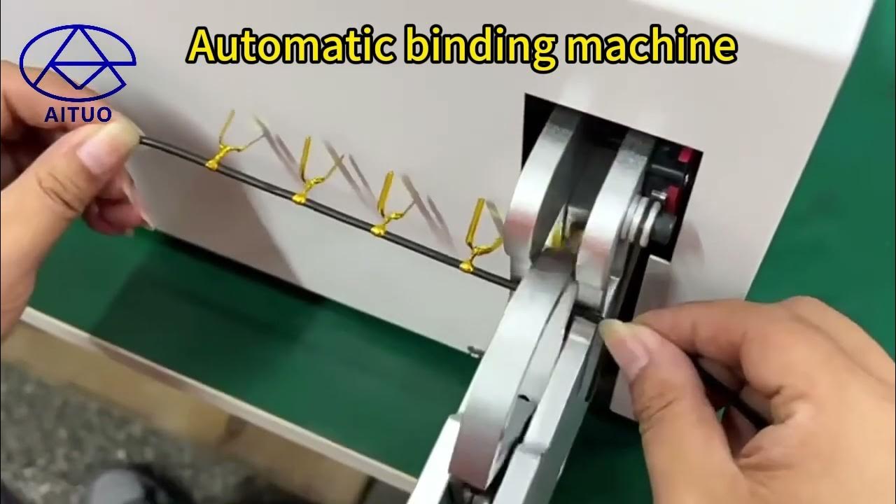 Automatic binding machine - YouTube