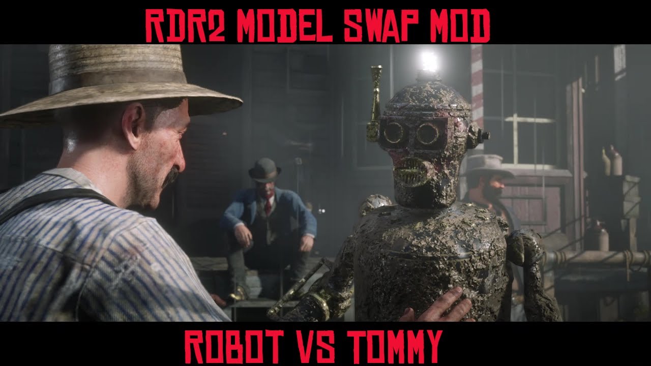 Robot Vs Tommy Red Dead Redemption 2 Model Swap Modding Fun Youtube