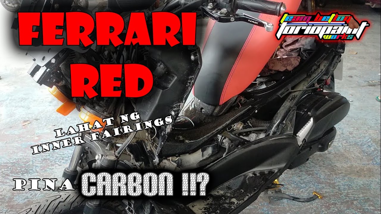 Ferrari Red (Carbon Fiber inner fairings) | Yamaha Nmax 155 | Torio ...