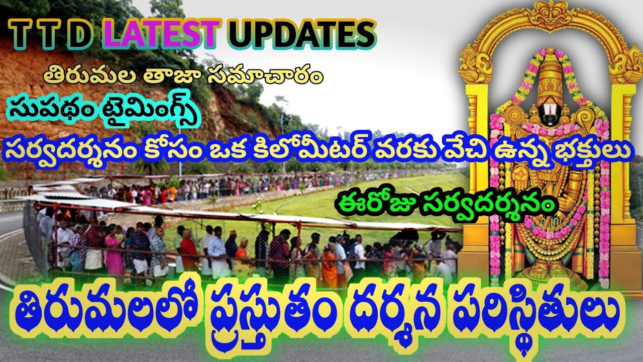 ttd updates today | tirumala darshan updates today | ttd darshan latest ...