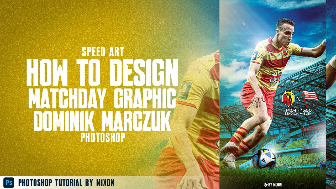 How to design Matchday graphic Marczuk | Speed Art Photoshop # 75 - YouTube