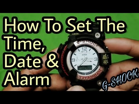 HOW TO SET TIME ON G-SHOCK WATCH - YouTube
