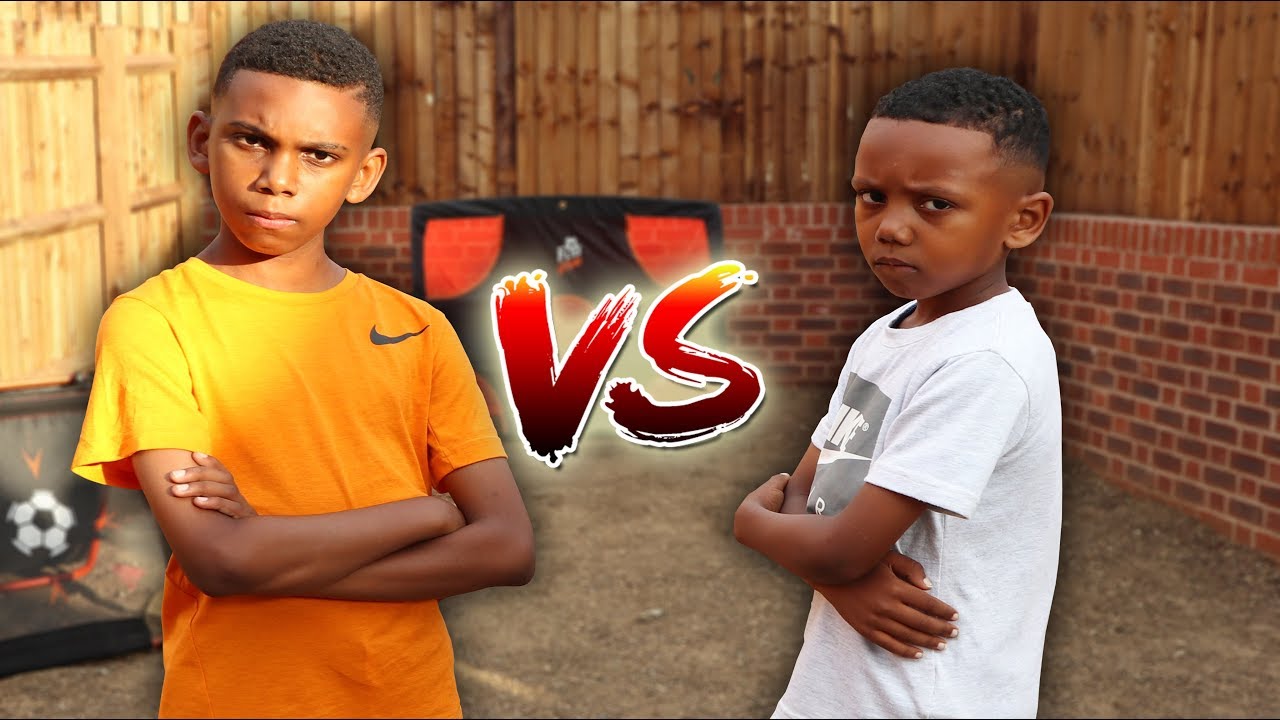 GARDEN FOOTBALL CHALLENGE WITH SLIME FORFEIT 🤮 - YouTube