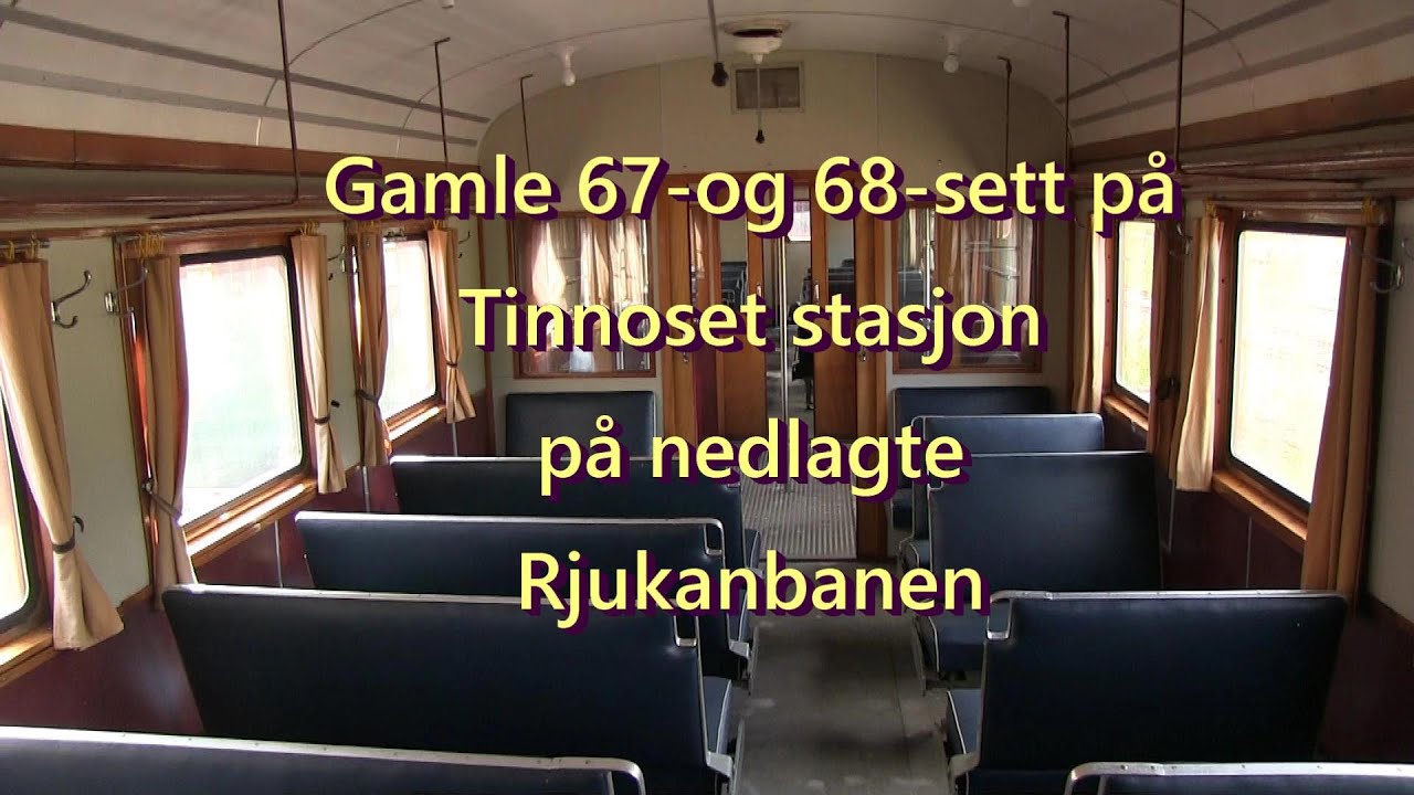 Gamle 67- og 68 togsett på Tinnoset - YouTube
