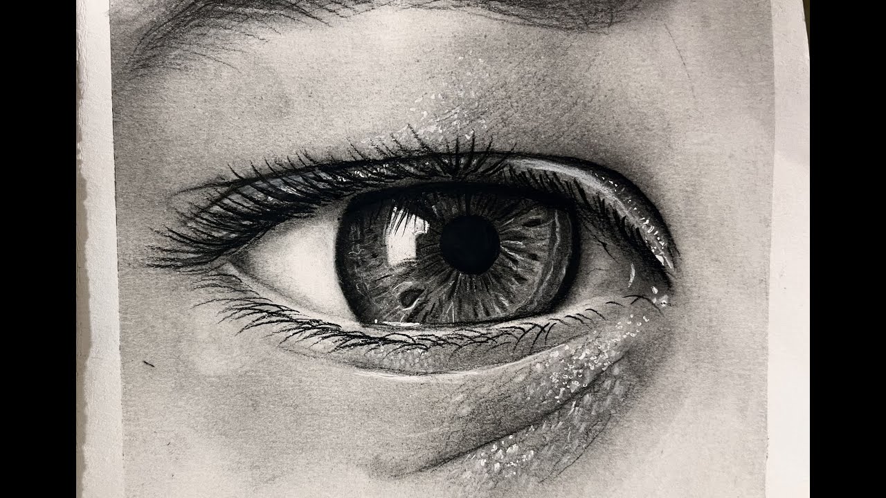 A Human Eye sketch | hyper realistic drawing of eye | how to draw eye ...