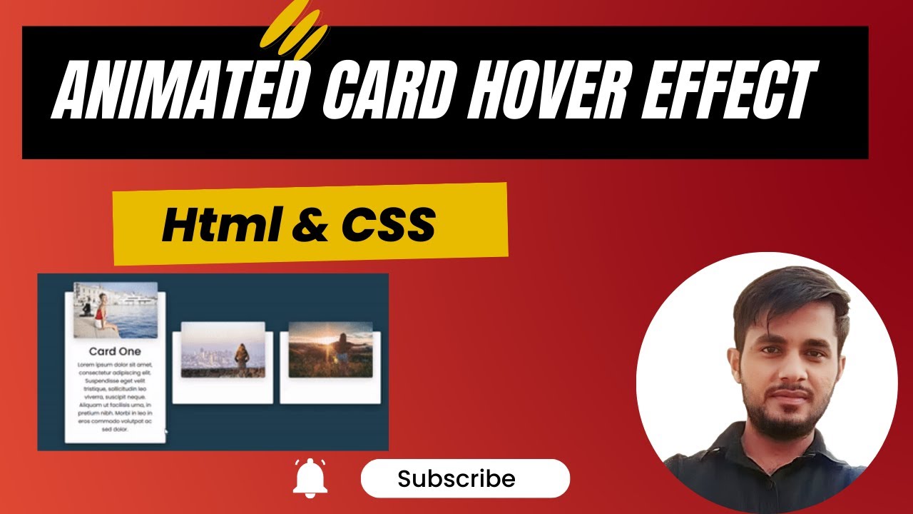 Animated Card Hover Effect | Html & CSS - YouTube