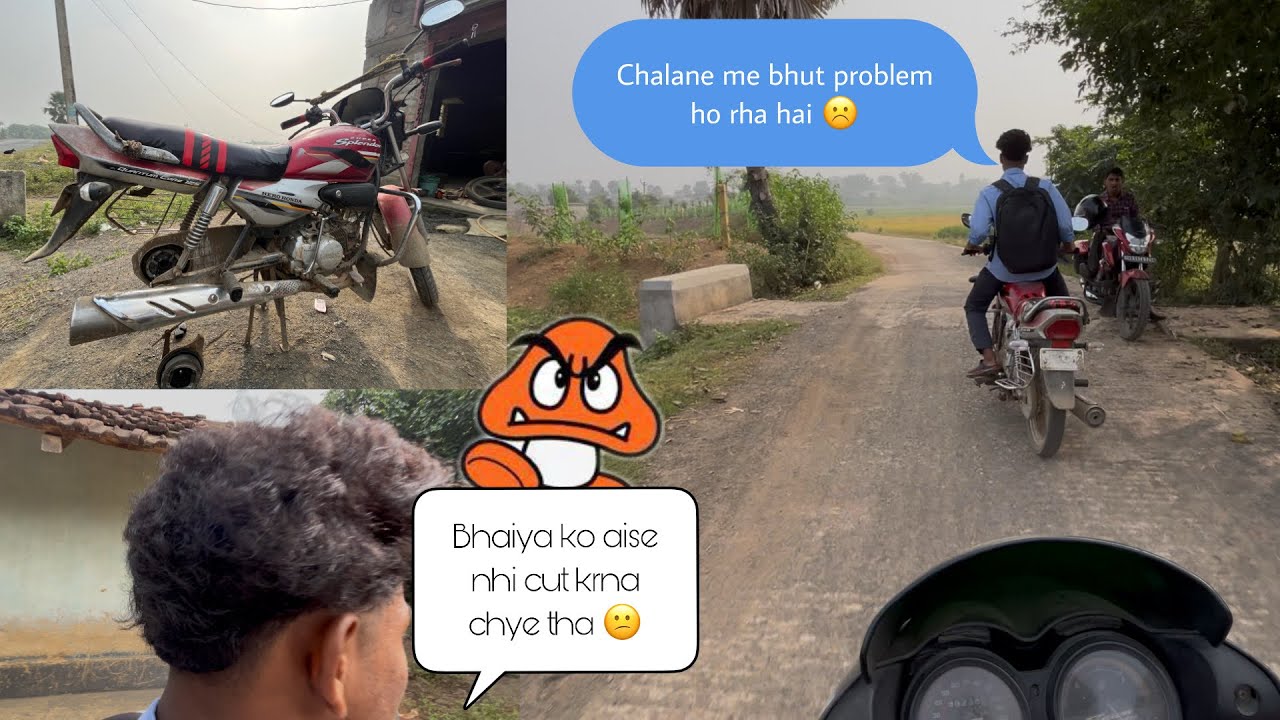 Bikes thik karne wala bhaiya ne yeh kya kr diya bike ko😟//KNEE_DRAGGERS//#vlog #riding #bike ...