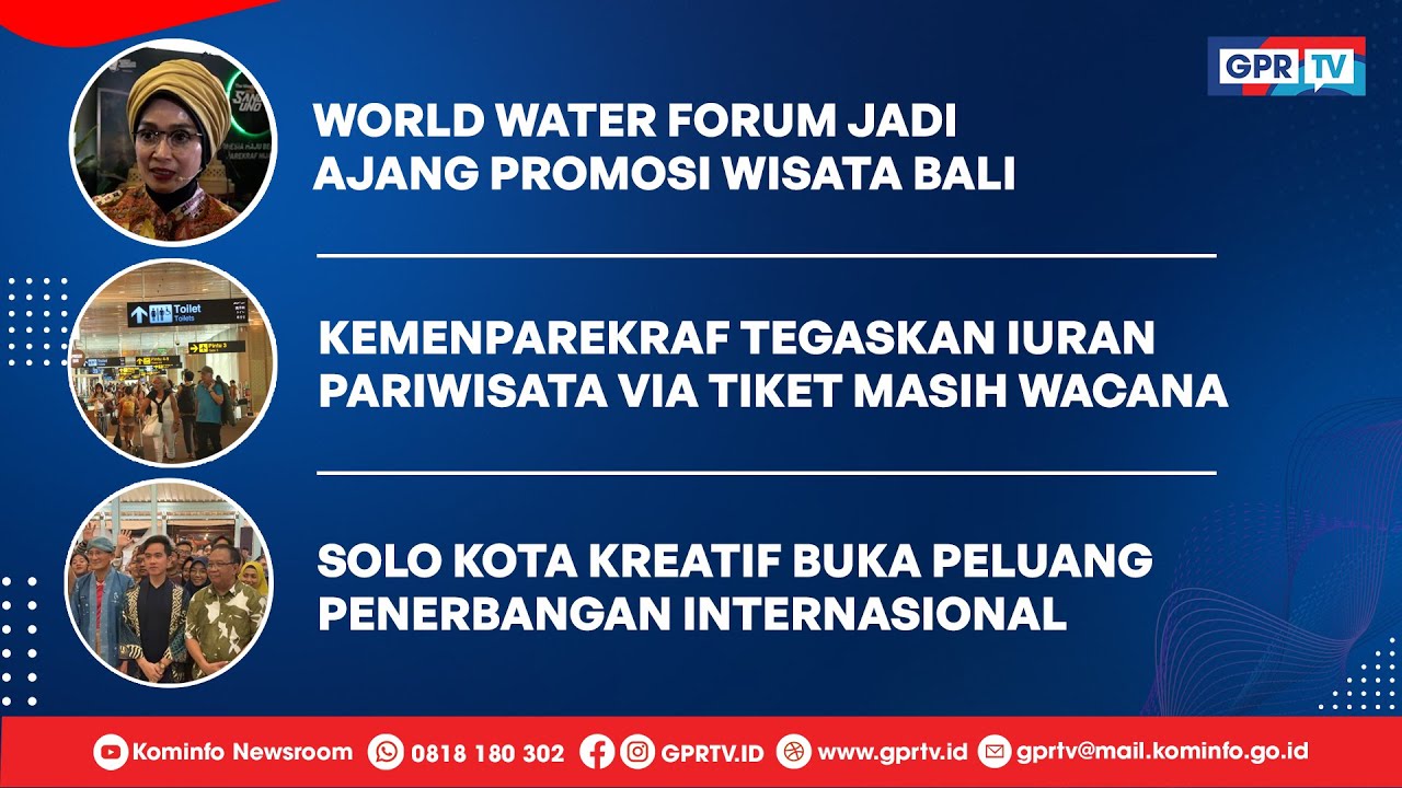 Kemenparekraf: World Water Forum Jadi Ajang Promosi Wisata Bali - YouTube