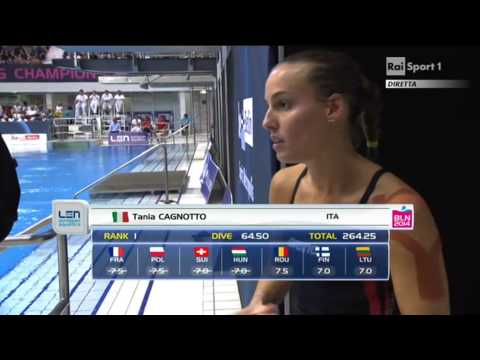 Berlino 2014 - Trampolino 3 mt..:  Argento per Tania Cagnotto !...