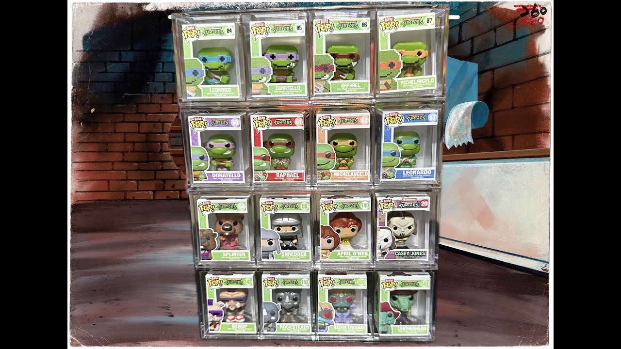 Funko Bitty Pop TMNT Set Review - YouTube