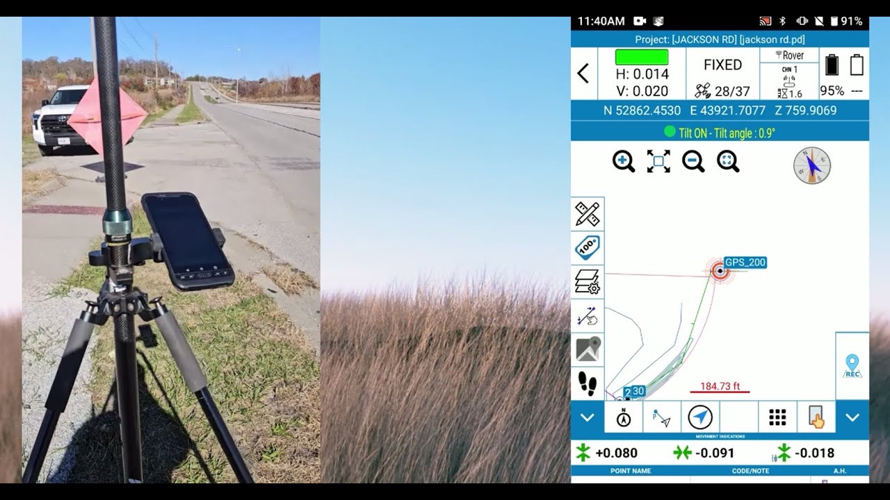 Stonex Cube A - Staking Out and Checking Points - YouTube