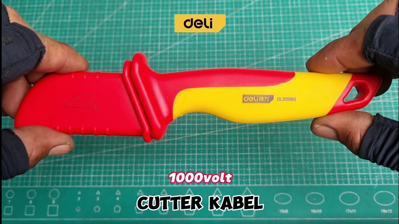 Pisau Cutter Khusus Kabel 1000volt ||DELI|| standart International - YouTube