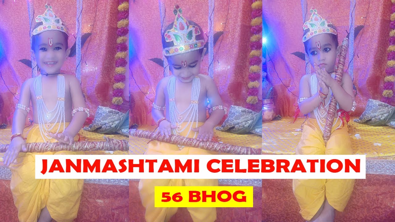 Janmashtami Vlog || Shree Krishna Janmashtami Celebration 2023 || 56 Bhog || Sandeep Vyas Vlogs ...