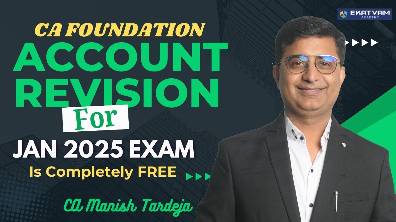 📚 CA Foundation Account Revision For January 2025 Is Completely FREE 🤩 ...
