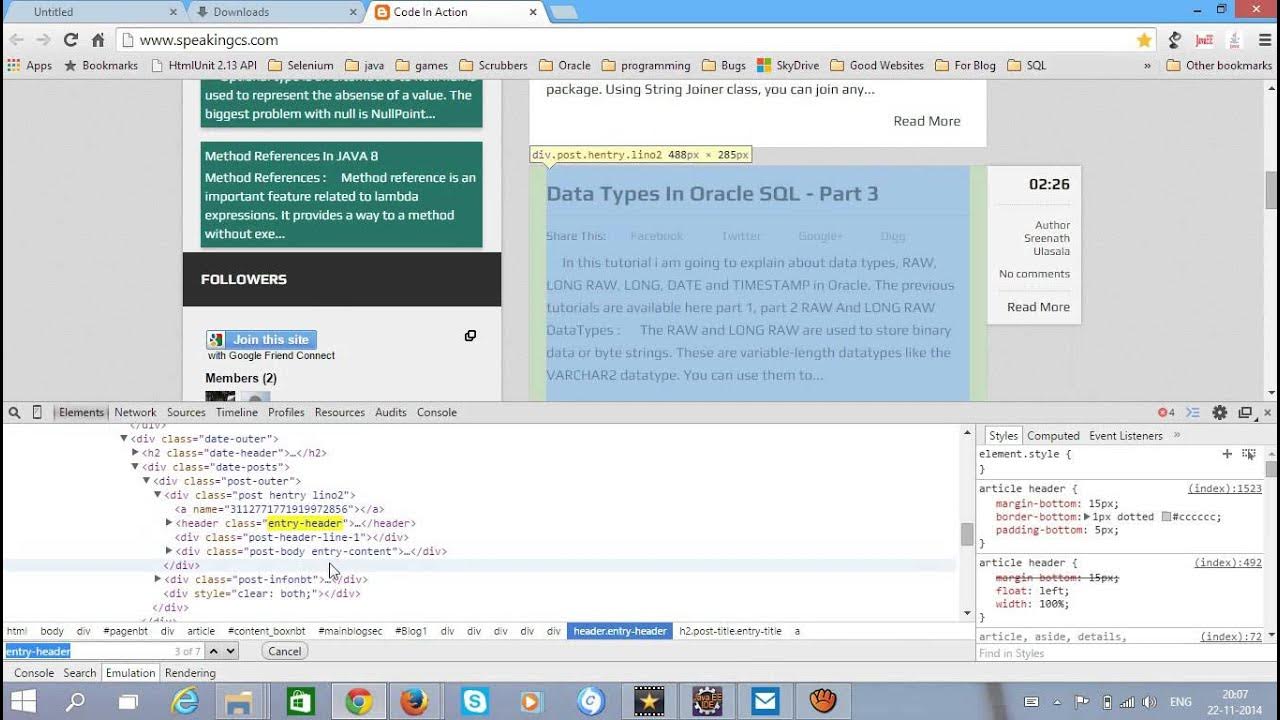 Selenium WebDriver - Extracting Sample Data From A WebPage - Tutorial 4 - YouTube