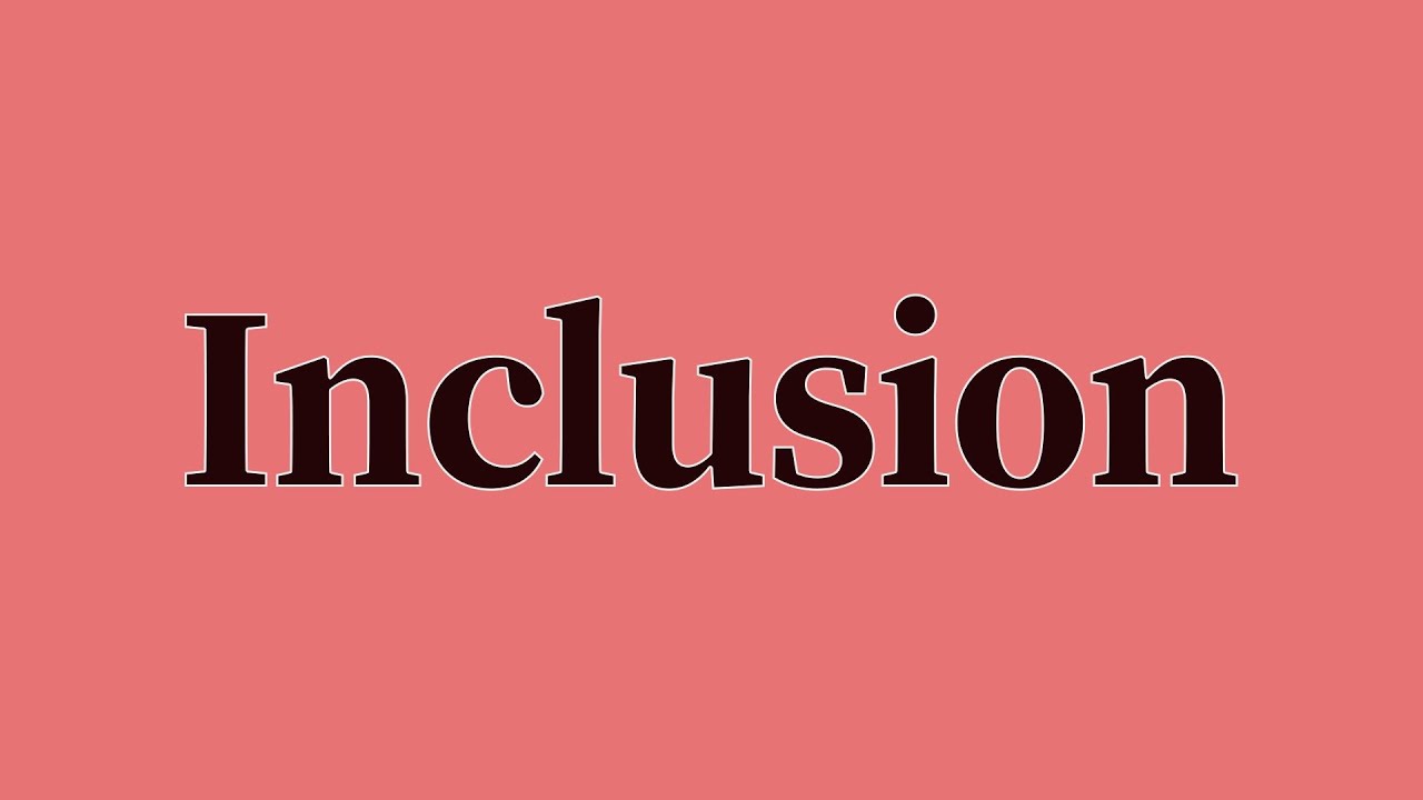 Inclusion Pronunciation and Meaning - YouTube