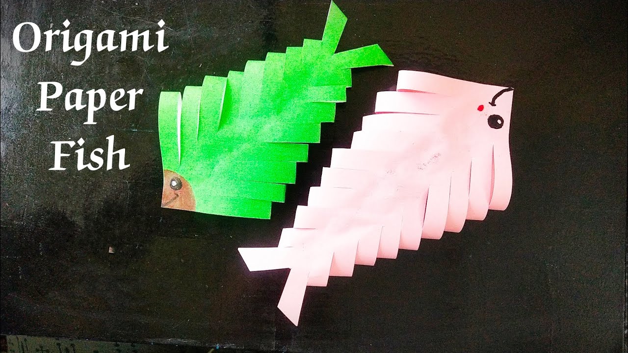 How To Make Origami Paper Fish | Origami Paper Fish | DIY Paper craft ...