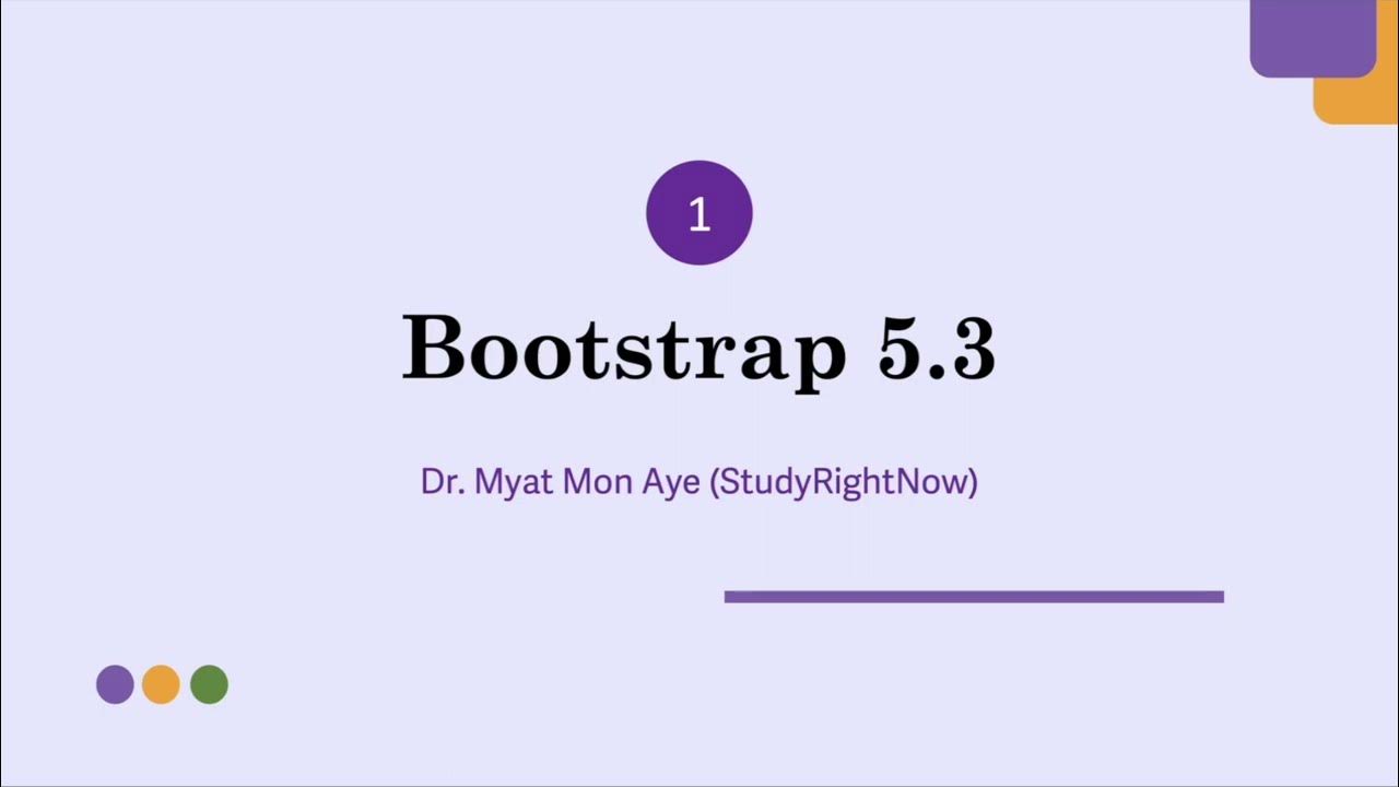 Lecture 1 - Basic Classes in Bootstrap - YouTube