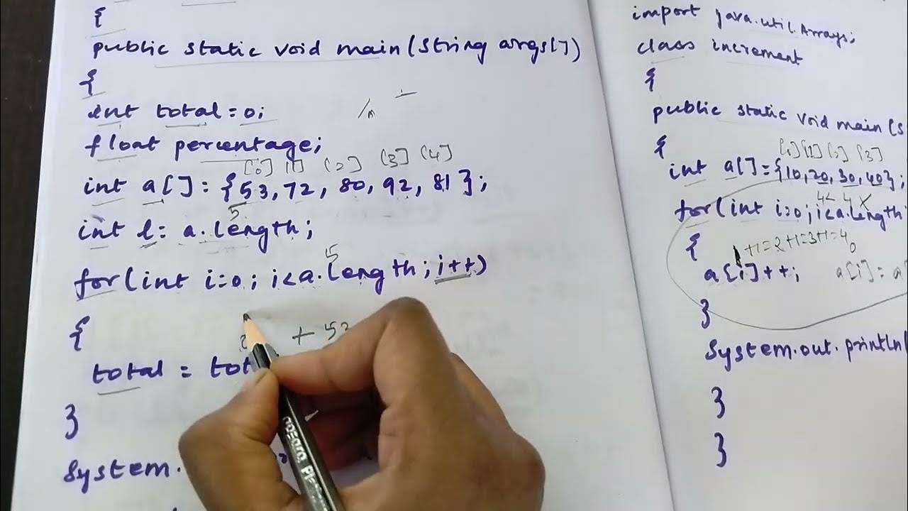 Java interview program to find the total and percentage of marks in Tamil| #javainterview - YouTube