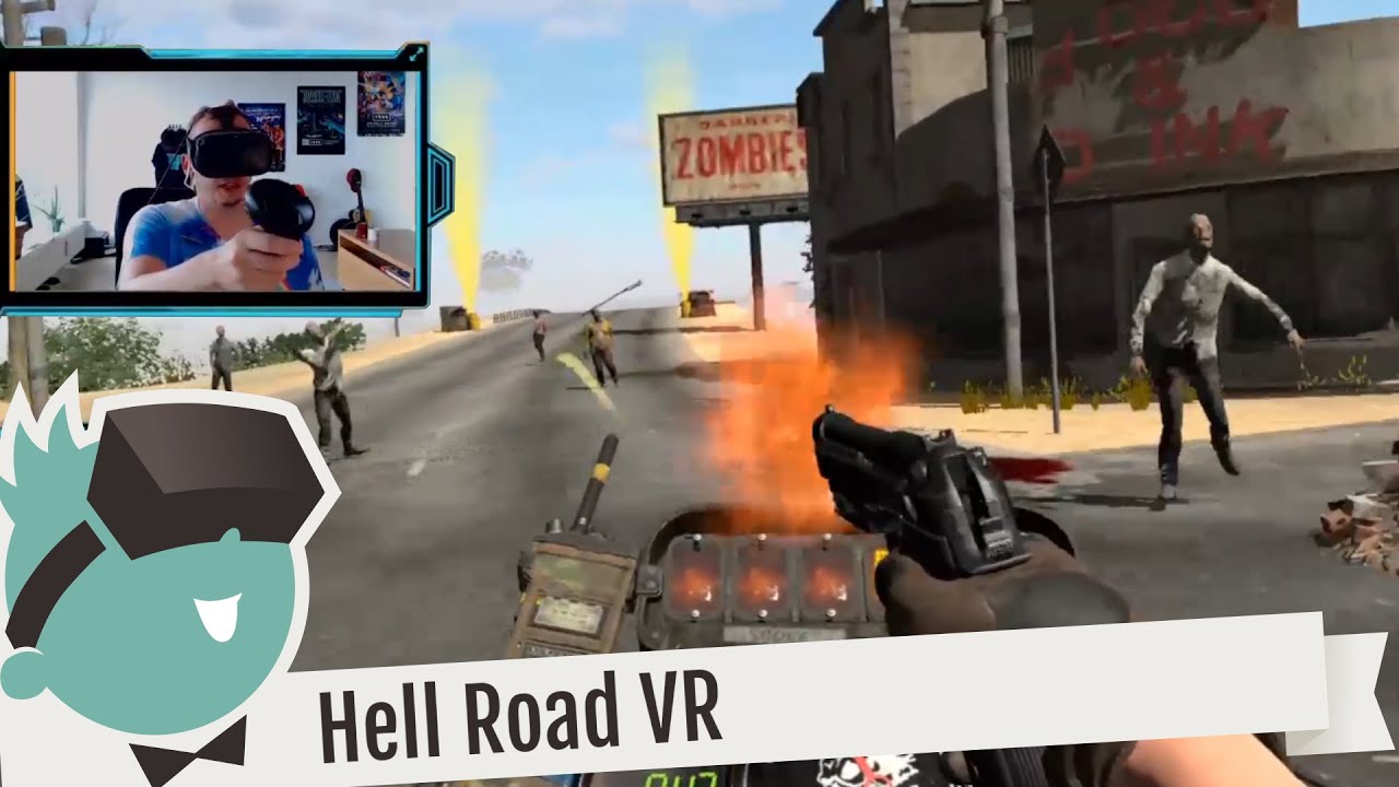 Zombie Shooter trifft auf Motorbike mit Kreissägen - Hell Road VR - YouTube