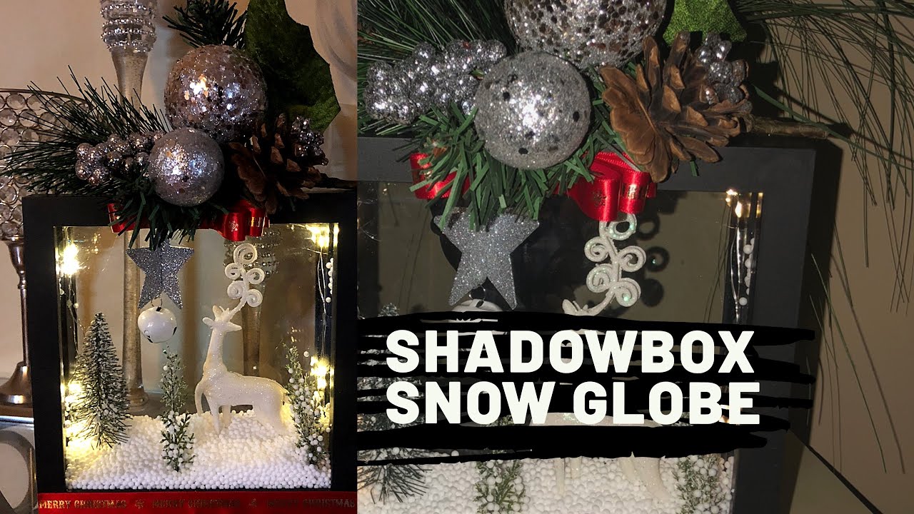 🎄 Dollar Tree DIY | Glam Christmas Shadow Box Decor 🎄💎 - YouTube