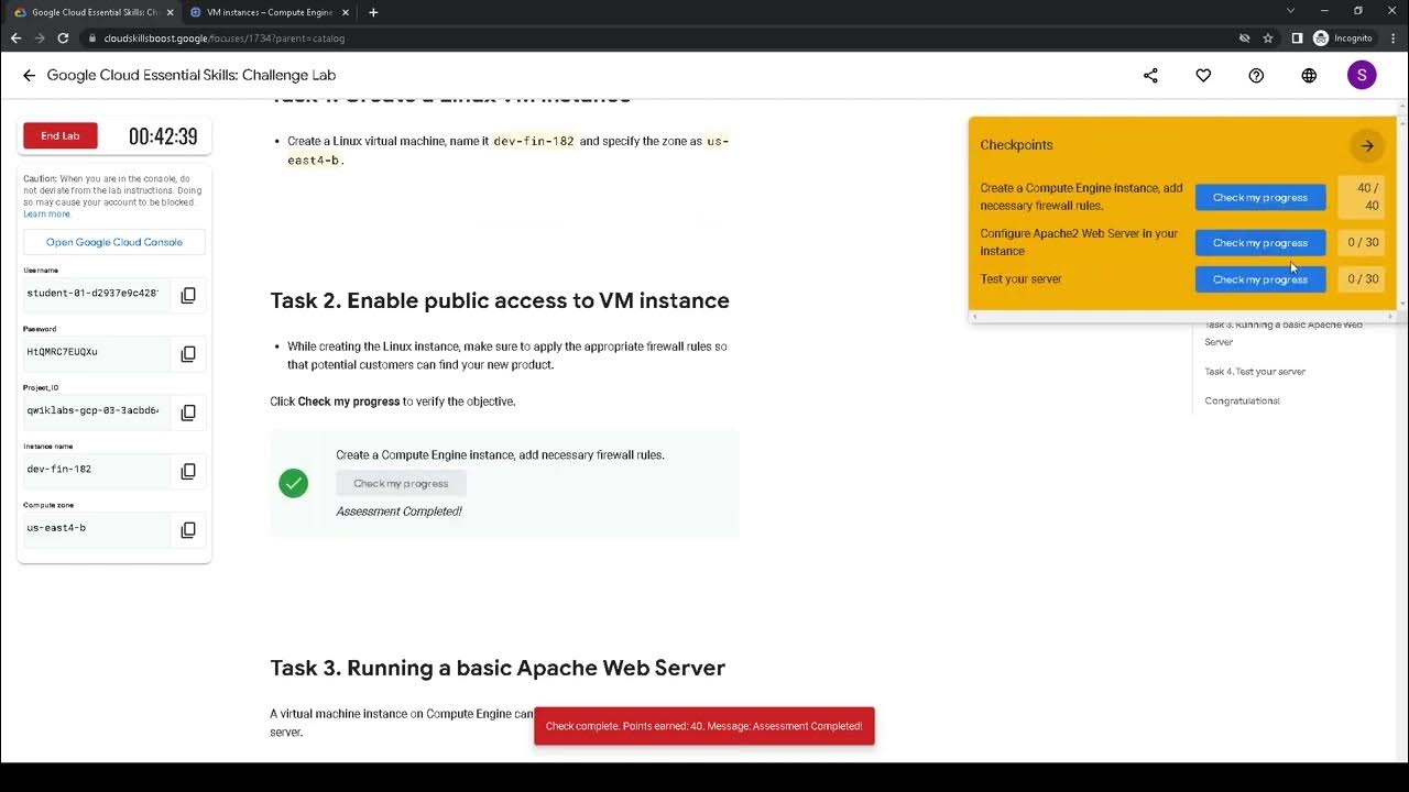 GSP: Google Cloud Essential Skills: Challenge Lab GSP101 - YouTube