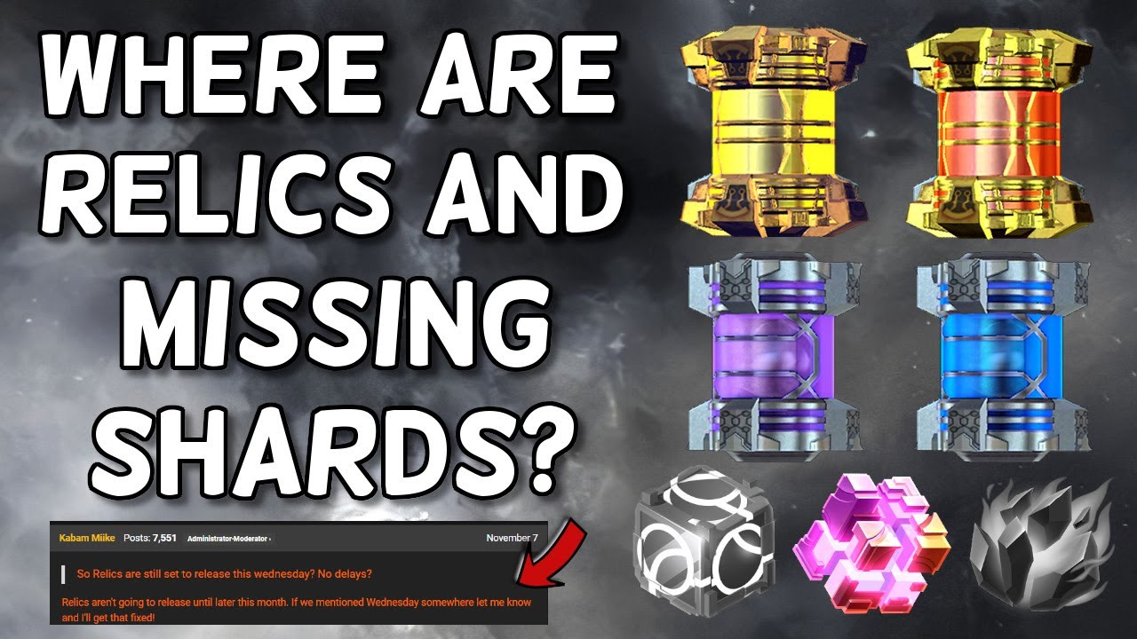 Where Are Relics? Missing Shards, Arrival Date? Alloys, Embers & more ...