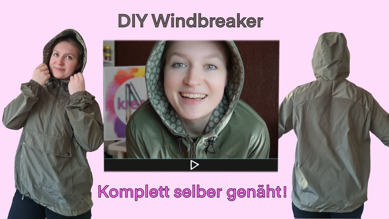 Windbreaker komplett selbst genäht😱😍 Do it yourself! - YouTube