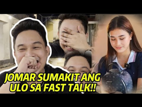 JOMAR SUMAKIT ANG ULO SA FAST TALK!! BAKIT KAYA?? - YouTube