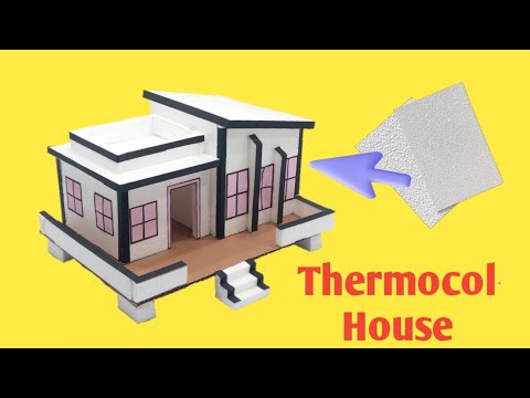 How to Make A Thermocol House With Dimension ~ very Simple - YouTube