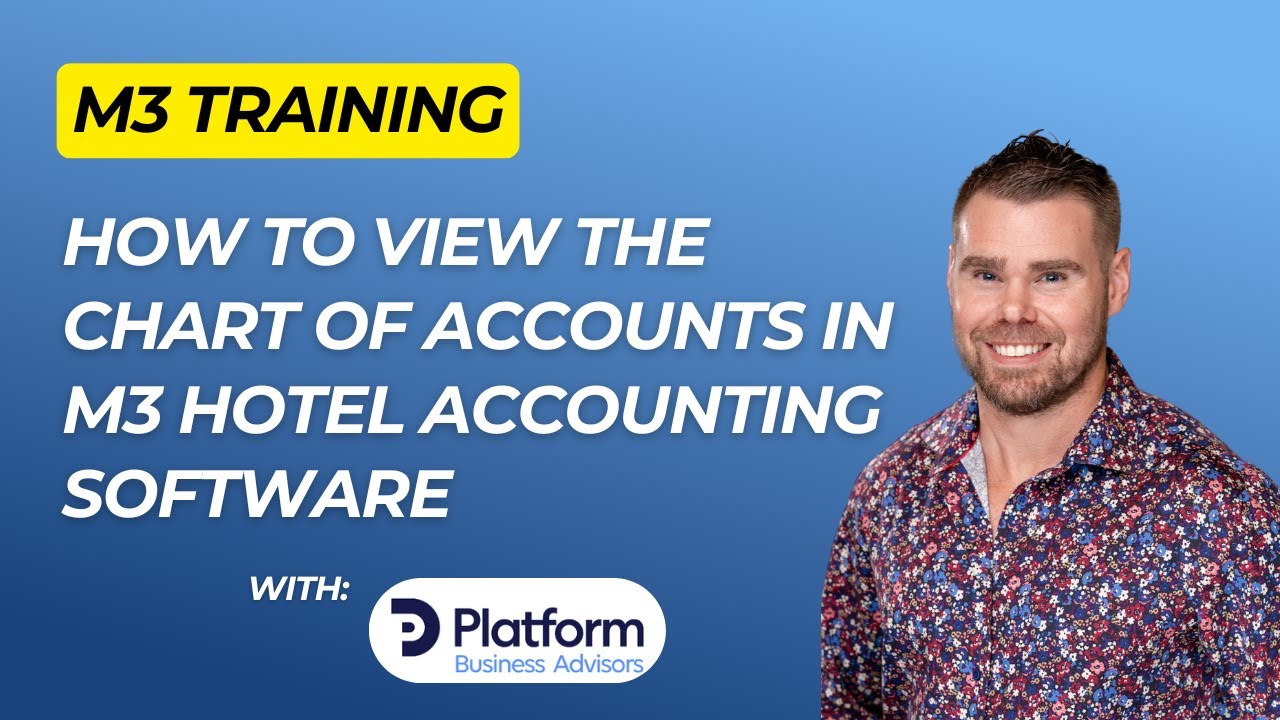How to View Chart of Accounts in M3 Hotel Accounting Software - YouTube