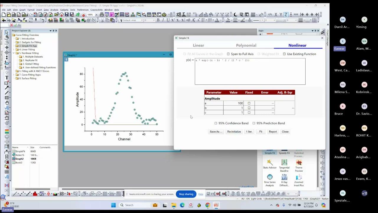 Overview of Curve Fitting with OriginPro (Webinar) - YouTube