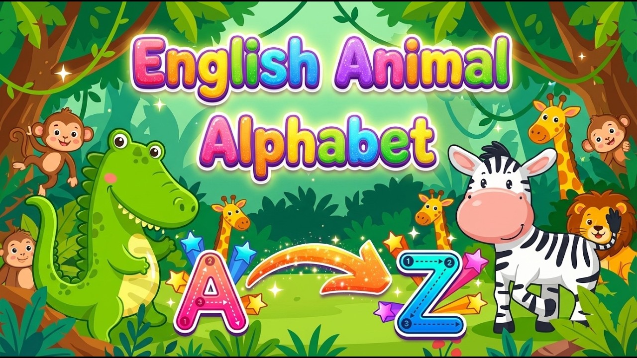 Learning the A to Z English Animal Alphabet | Baby Scots - YouTube