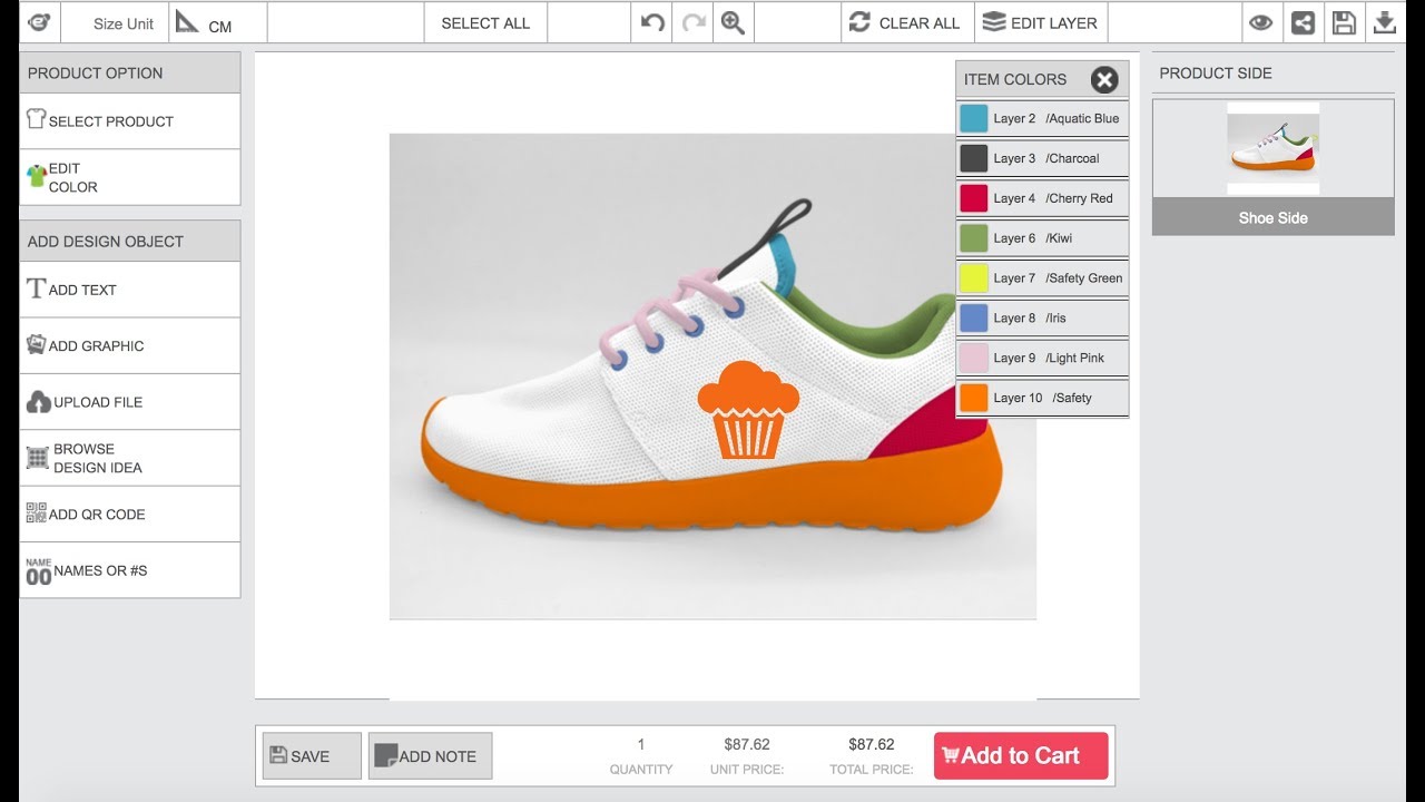 Inkybay - Visual Shoe Configuration Tool - YouTube